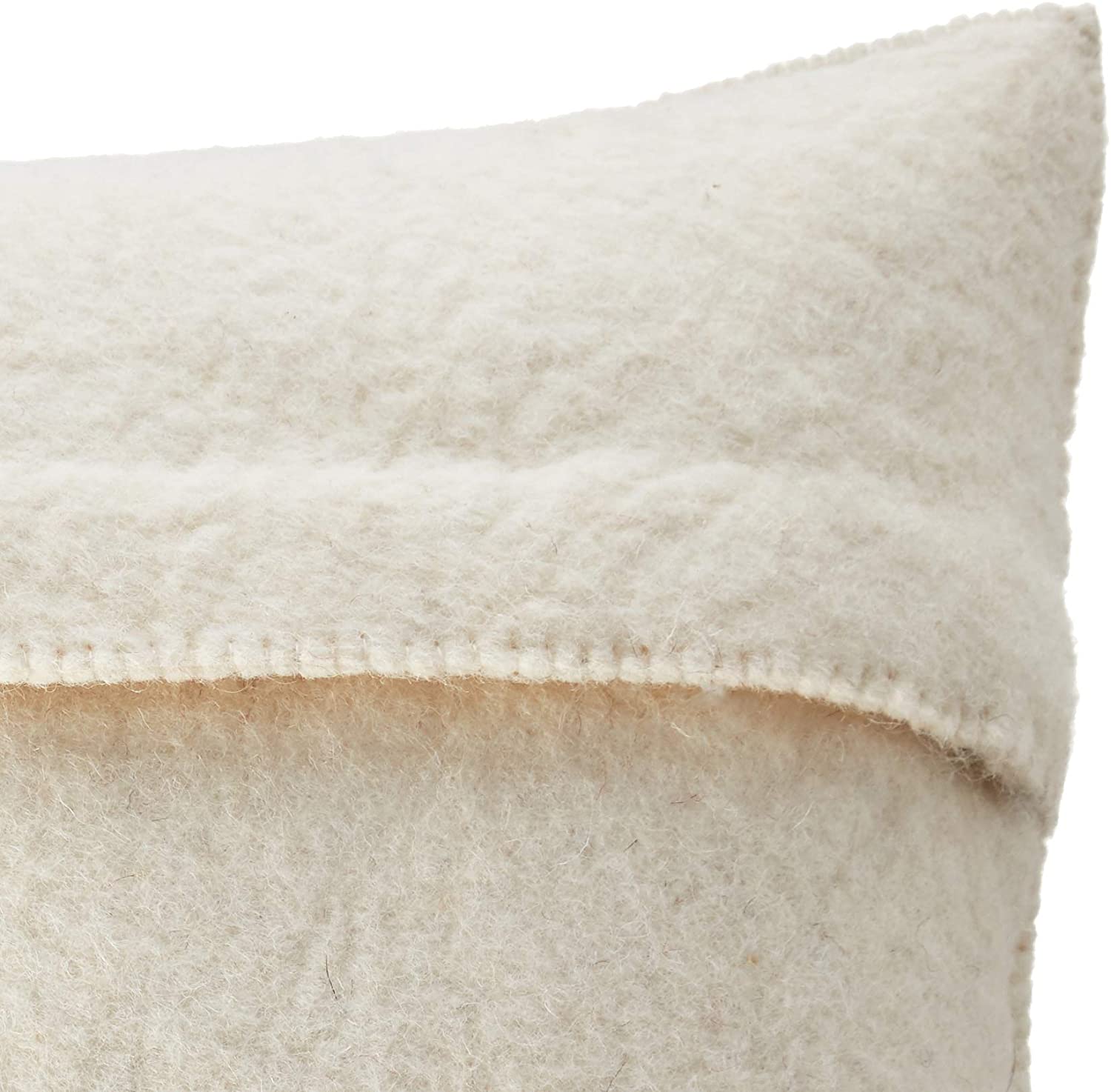 Hand Felted Wool Christmas Pillow –Cream Wreath – 20" Arcadia Home ...