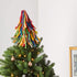 Handmade Hand Felted Wool Christmas Tree Topper - Multicolor Fringe Ar ...